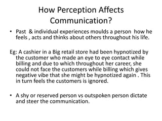 Differences in perception and their effect on business communications ...