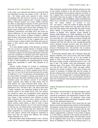 Differences in strength and speed demands between 4v4 and 8v8 SSG | PDF