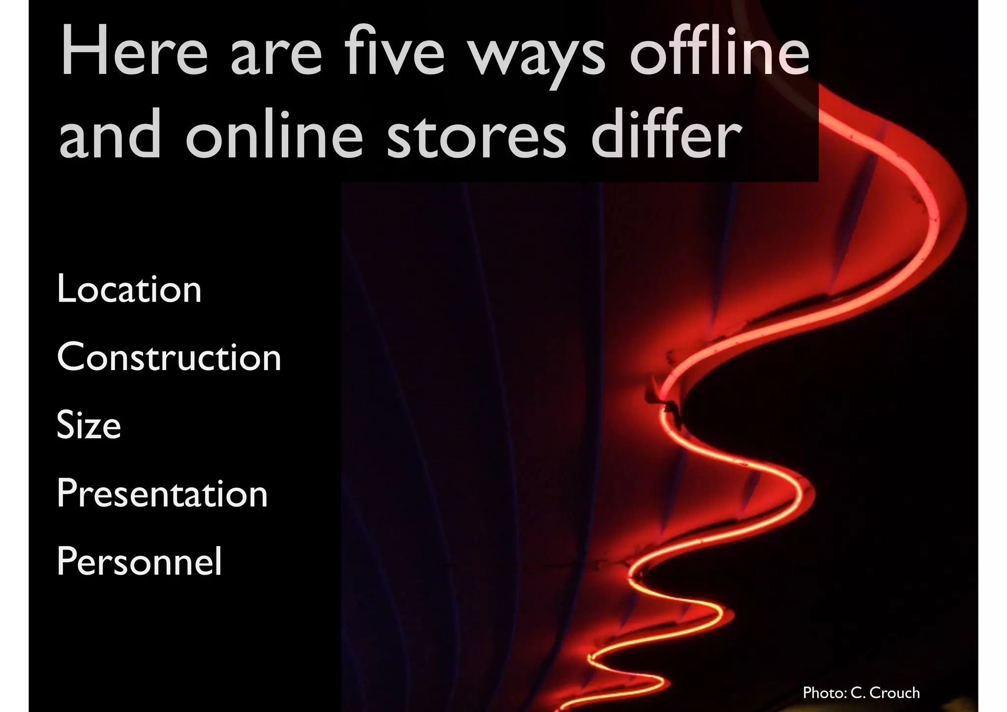 Five Differences between Offline and Online Stores | PDF
