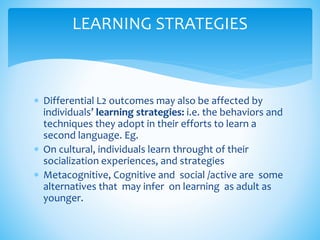 Differences of learners | PPTX | Educational Assessment | Education