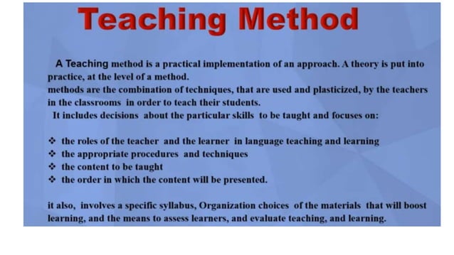 Differences of teaching approaches, methods etc..pptx