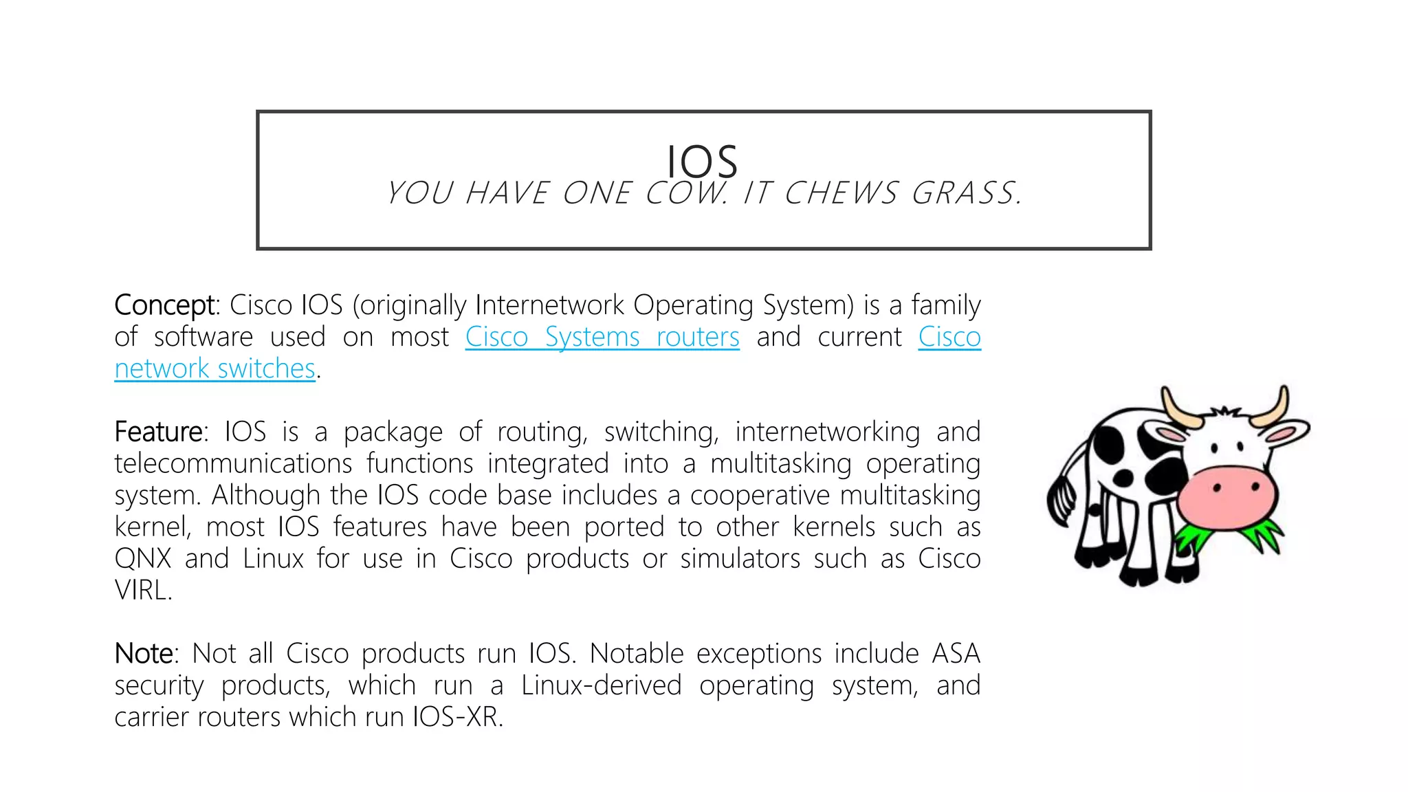 Differences of the Cisco Operating Systems | PPTX