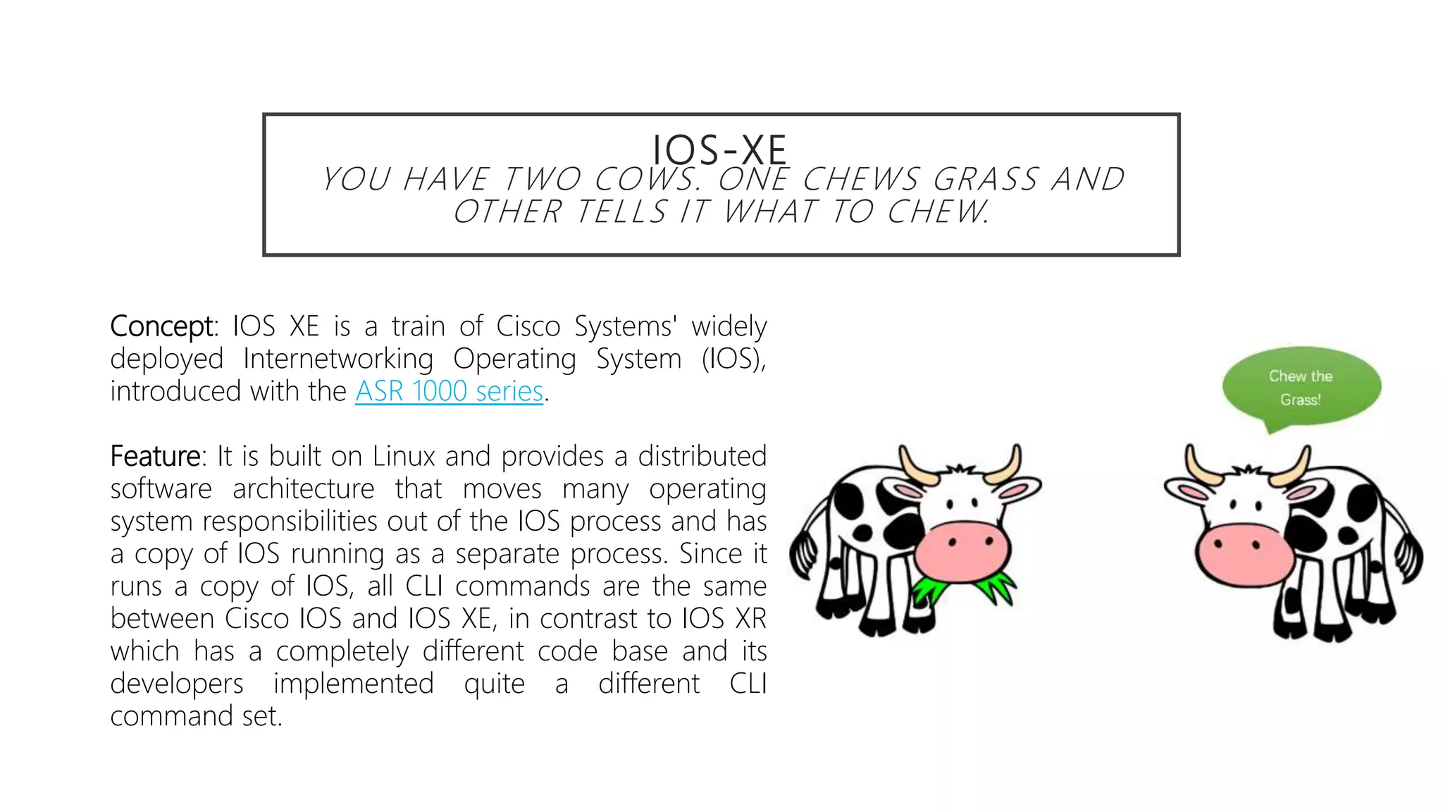 Differences of the Cisco Operating Systems | PPTX