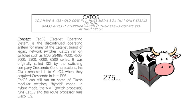 Differences Of The Cisco Operating Systems Pptx Operating Systems Computer Software And