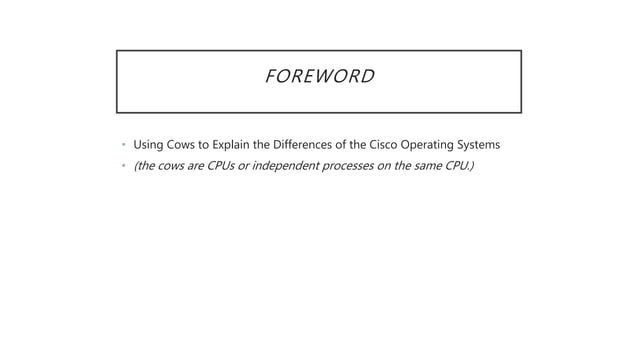 Differences Of The Cisco Operating Systems Pptx Operating Systems Computer Software And