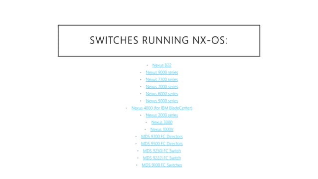 Differences Of The Cisco Operating Systems Pptx Operating Systems Computer Software And