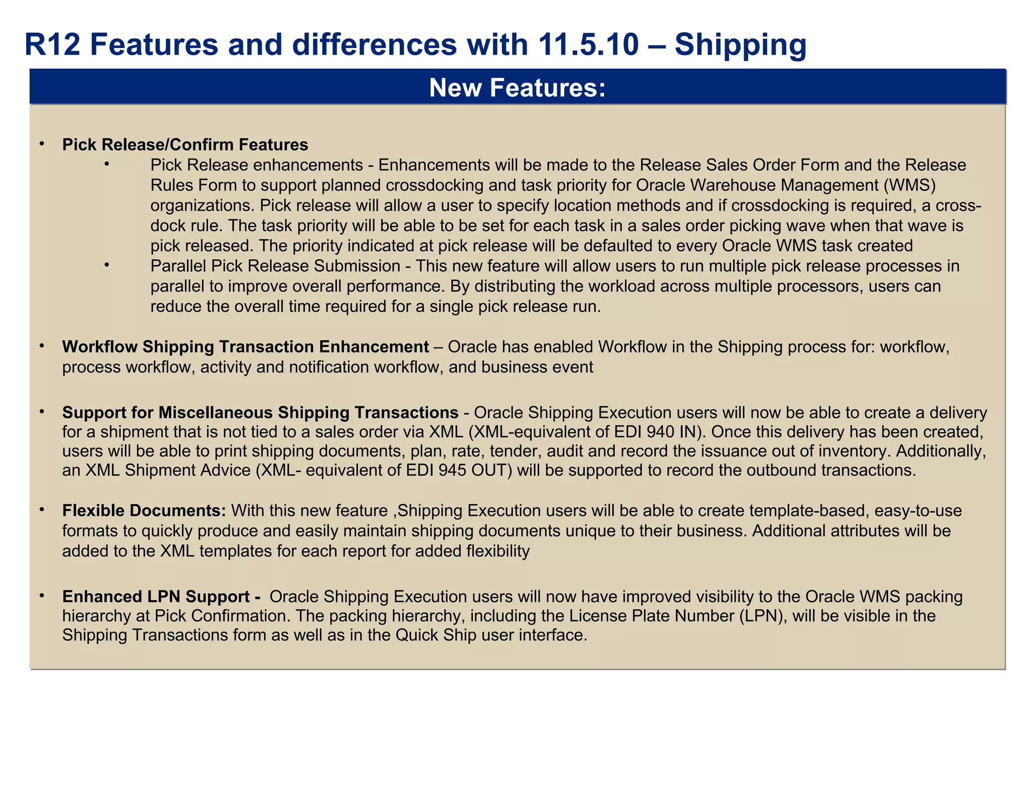 Differences R12 Vs 11i.5.10