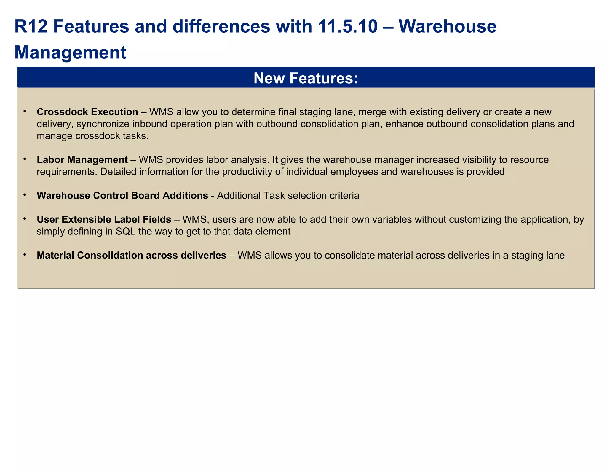 Differences R12 Vs 11i.5.10