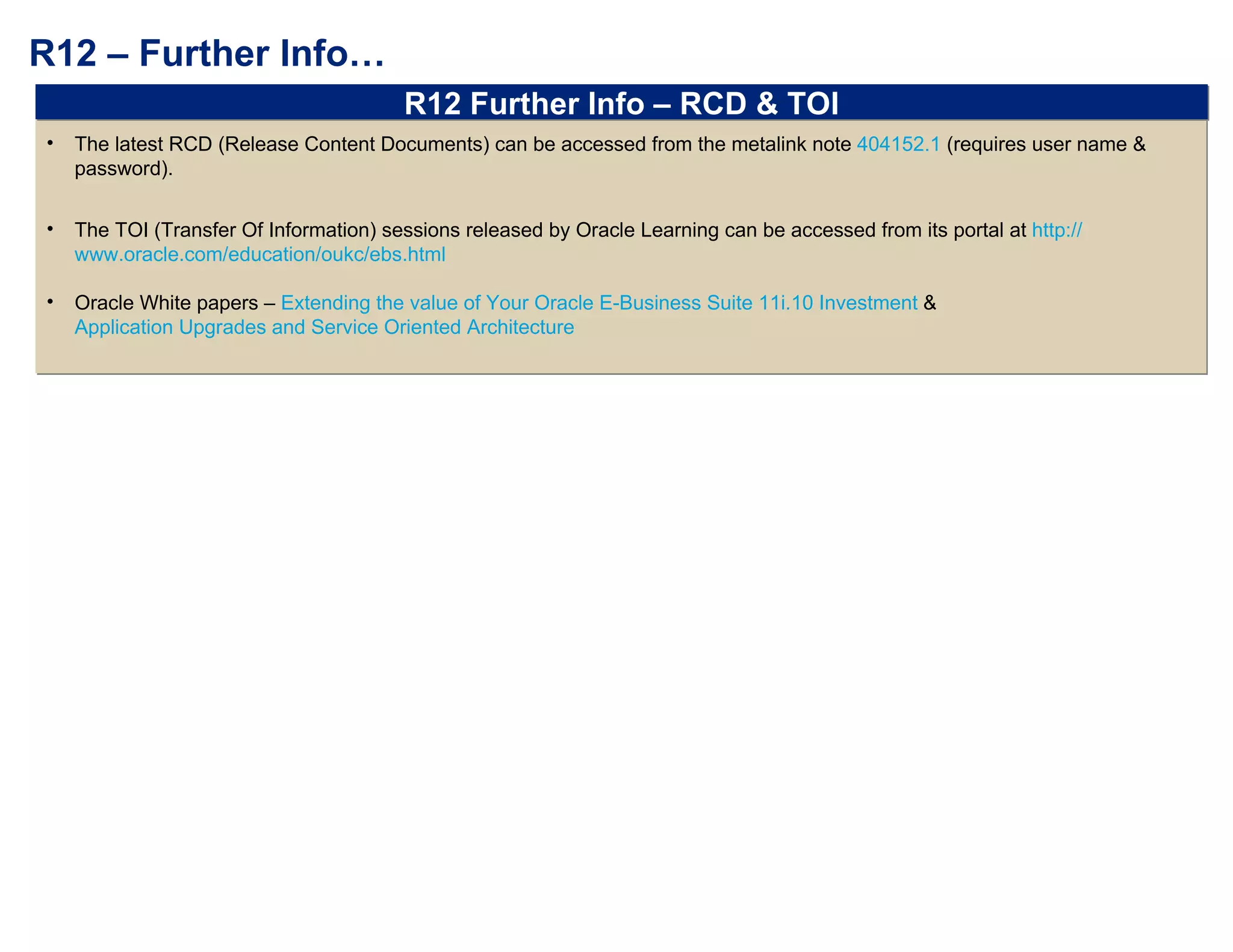 Differences R12 Vs 11i.5.10