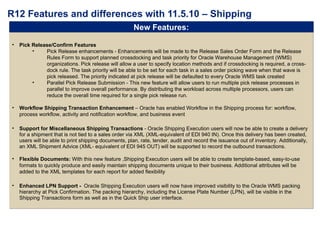 Differences R12 Vs 11i.5.10