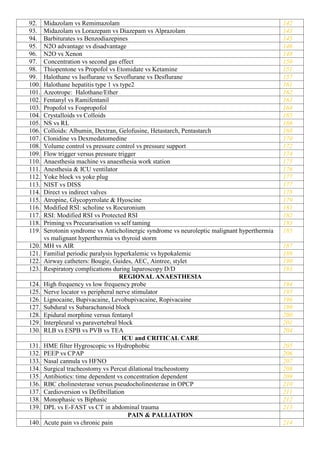 Notes for Differences in Anesthesia | PDF