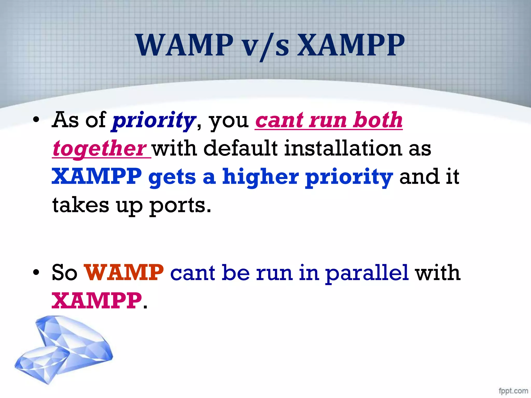 Difference WAMP and XAMPP | PPS