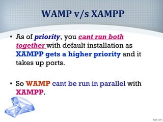 Difference WAMP and XAMPP | PPS