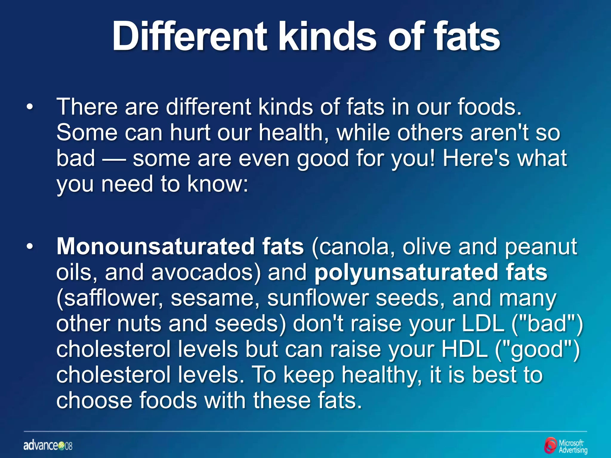 Different Kinds Of Fat-1 | PPTX