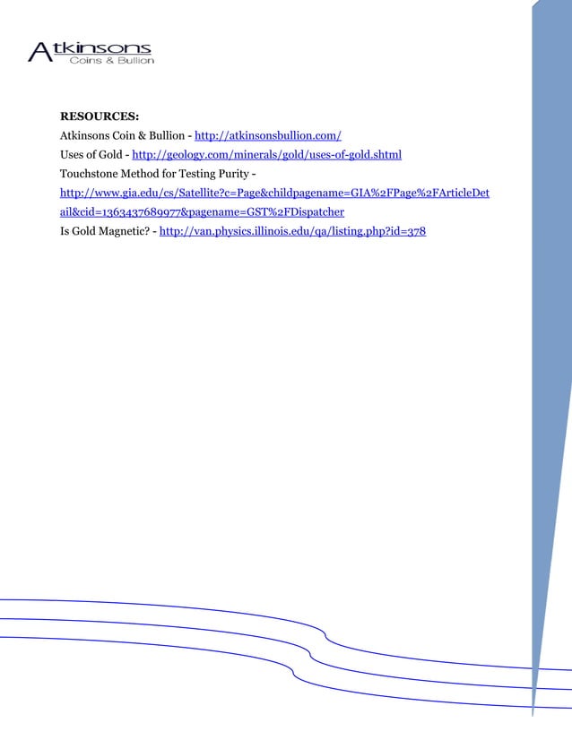 Different Methods to Test Gold Authenticity | PDF