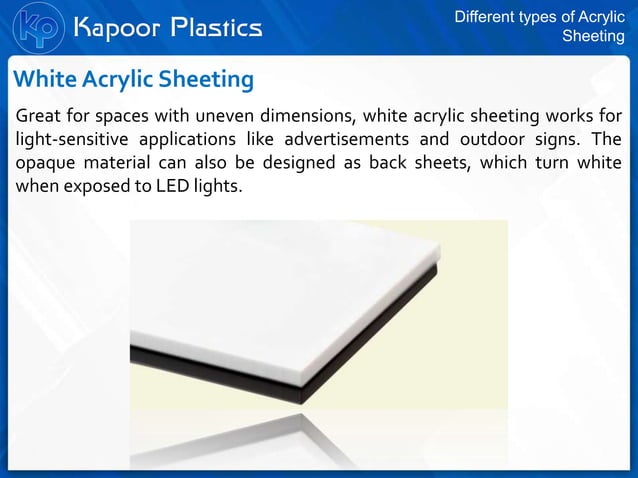 Different types-of-acrylic-sheeting | PPT