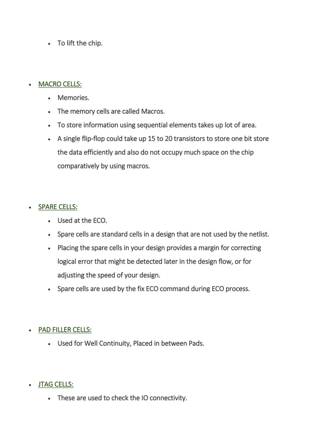 Different Types Of Cells, Types of Standard Cells | PDF