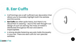 Different Types Of Earrings | PDF