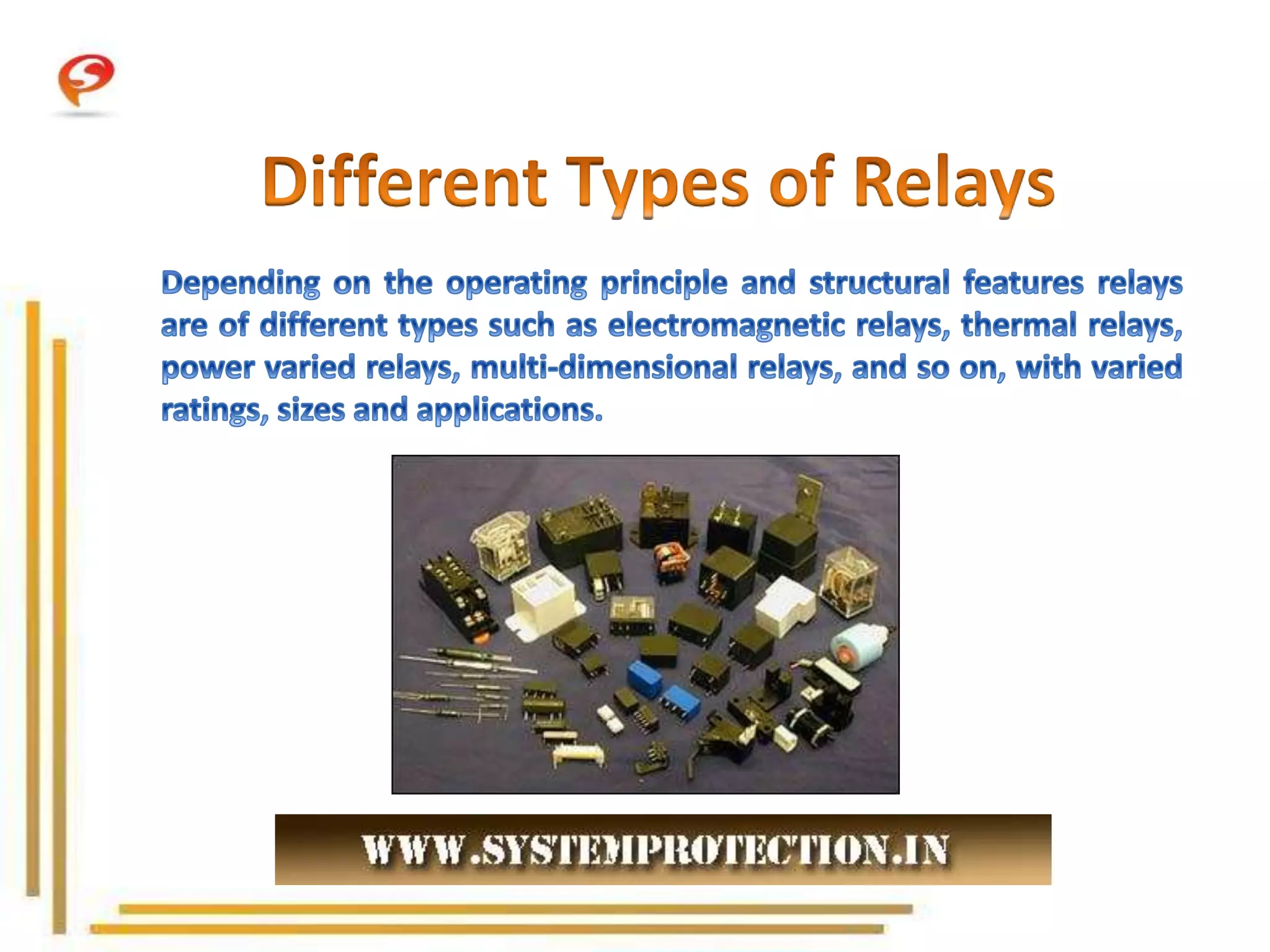 Different Types of Relays | Electrical Repairing Services | PPTX