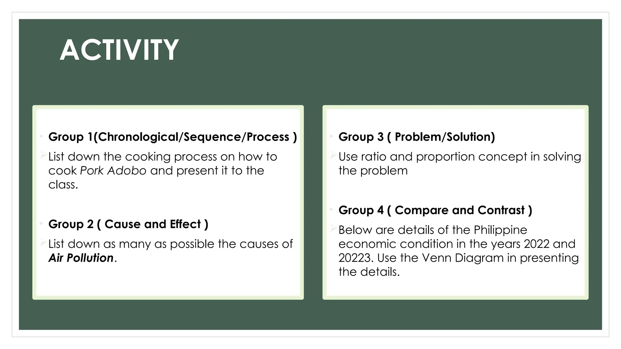 Different-Types-of-Text-Structures Grade 7 | PPTX