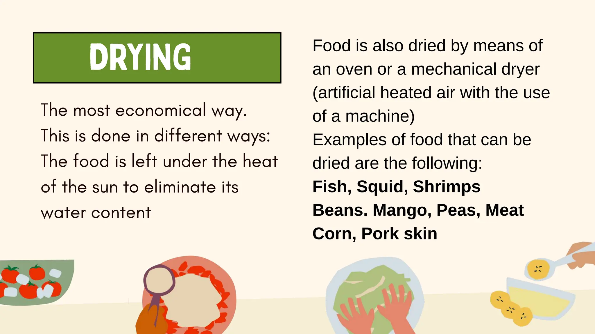 DIFFERENT WAYS OF FOOD PRESERVATION (H.E) | PPT