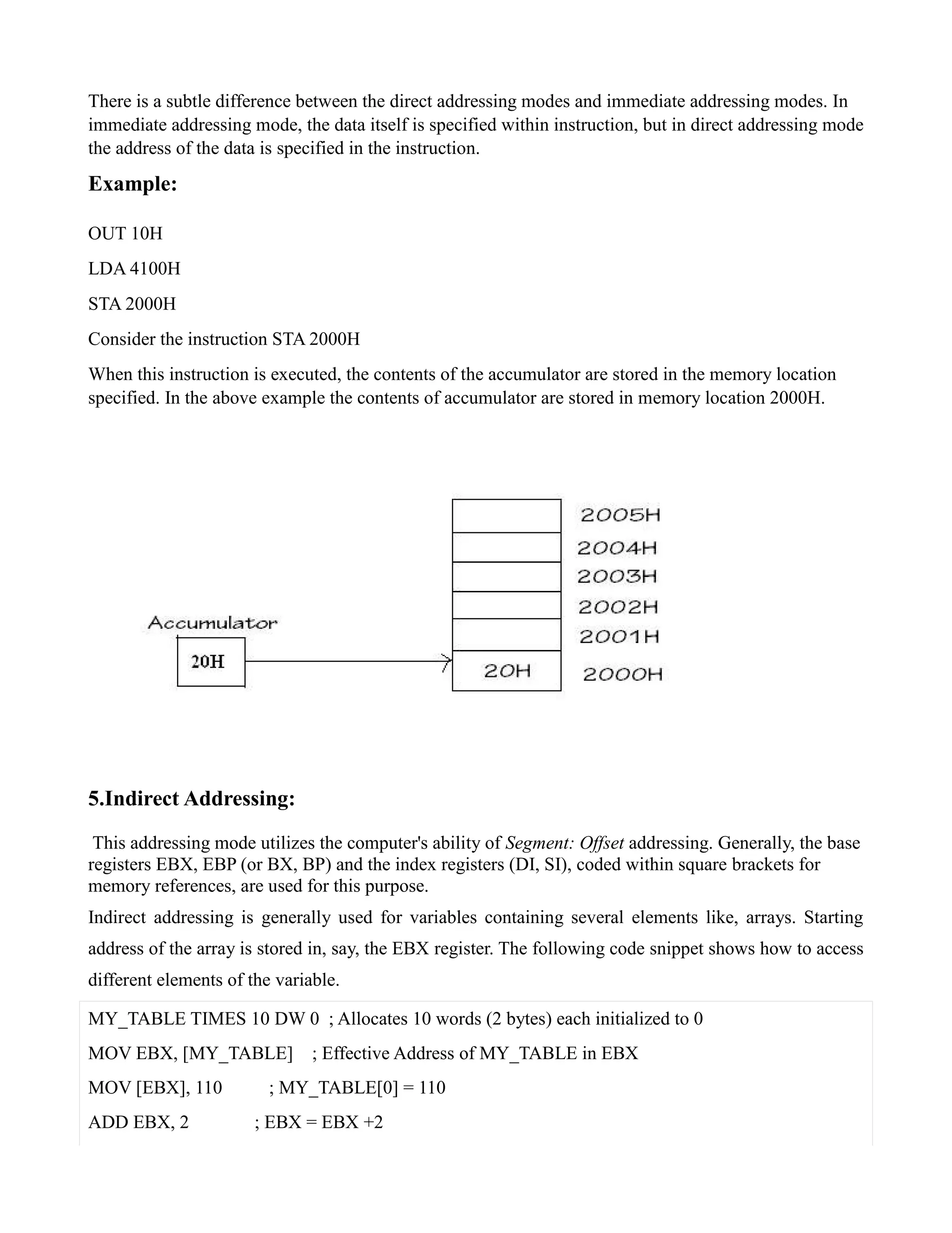 Different addressing mode and risc, cisc microprocessor | PDF