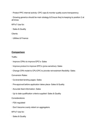 Different Affiliate Segment Strategies | PDF