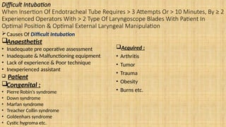 Different Airway Indices & implication for Prediction Of Difficult ...