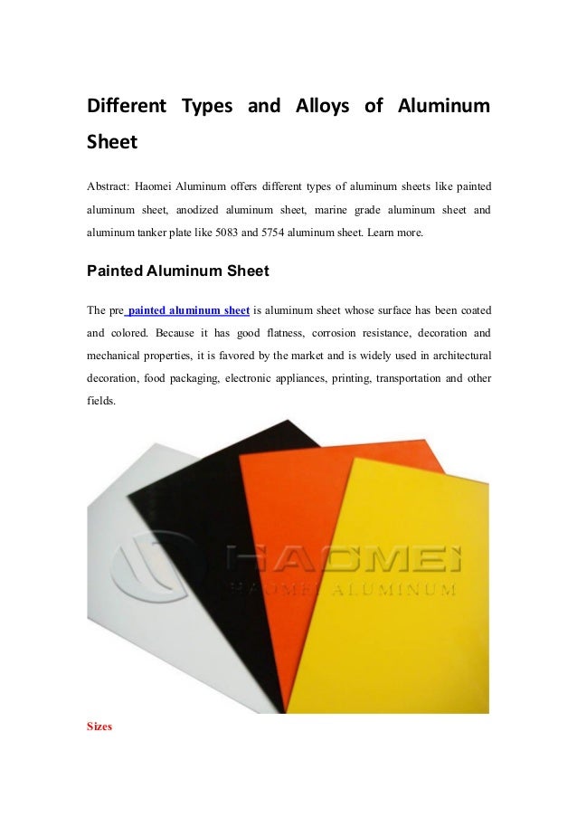 Different Alloys and Types of Aluminum Sheets.pdf