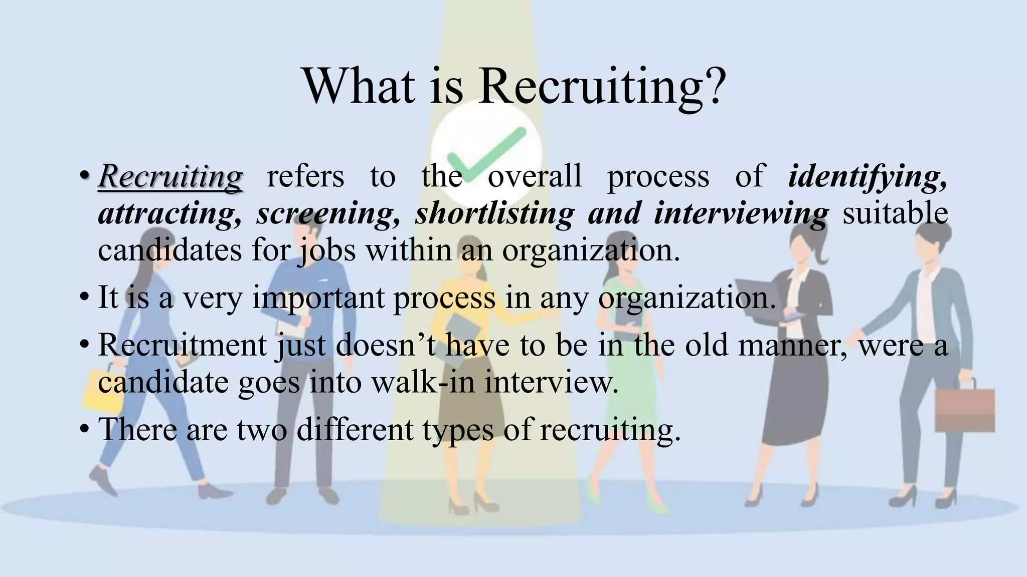 Recruitment article and posts | PPT