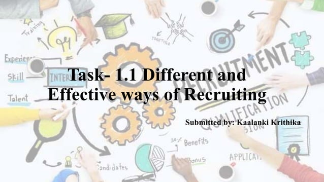 Recruitment article and posts | PPT