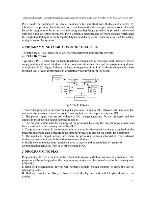 Different Applications Of Programmable Logic Controller Plc Pdf