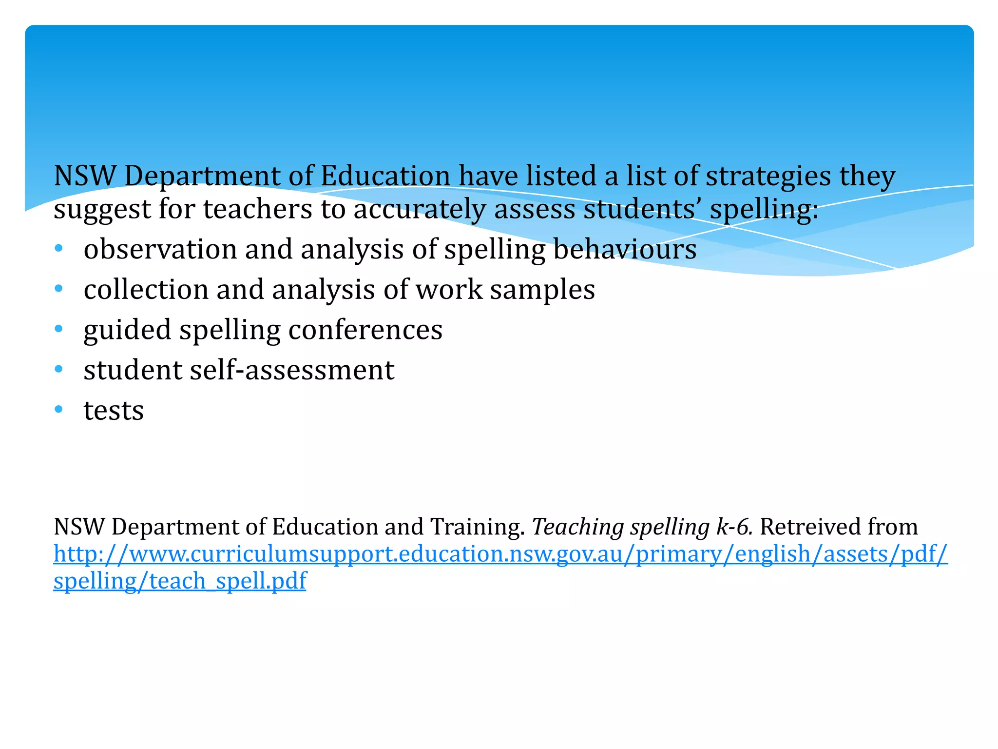 Different approaches to spelling | PPTX