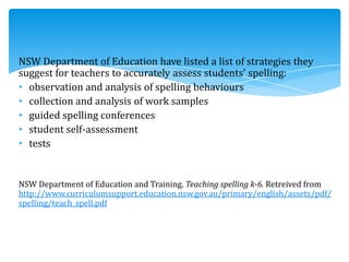 Different approaches to spelling | PPTX