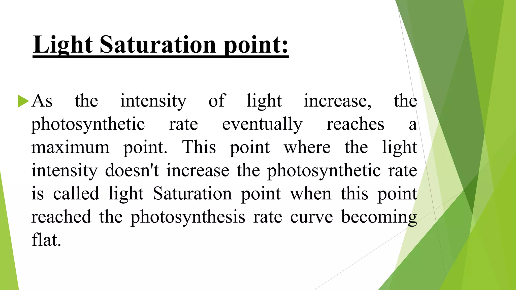 Different aspects of light and their influence on plant growth | PPTX