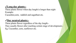 Different aspects of light and their influence on plant growth | PPTX