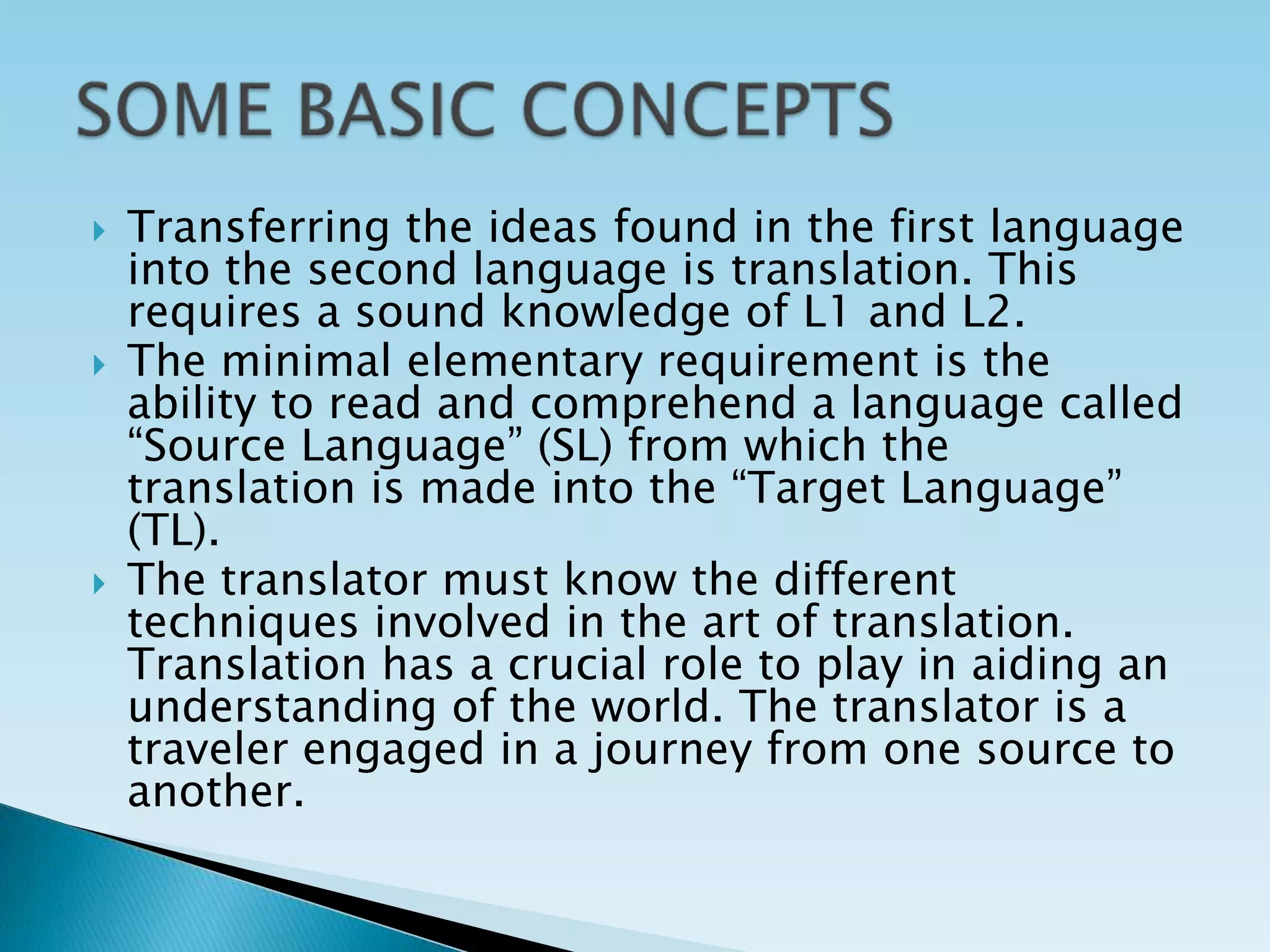 Different aspects of translation | PPTX