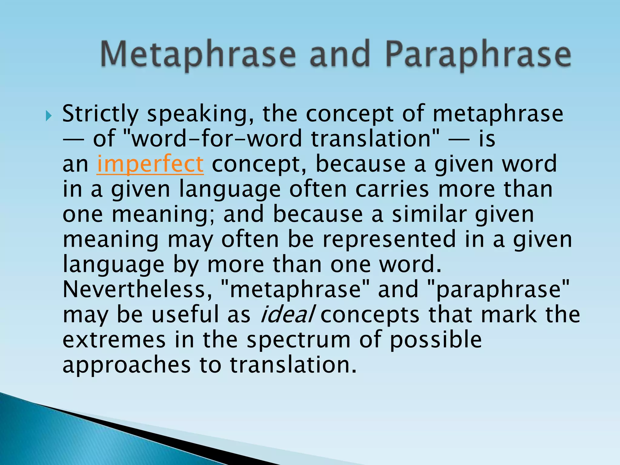 Different aspects of translation | PPTX