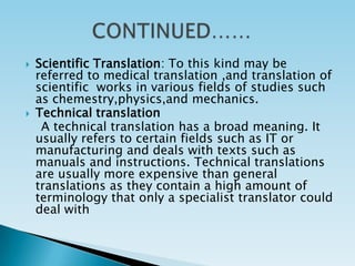 Different aspects of translation | PPTX