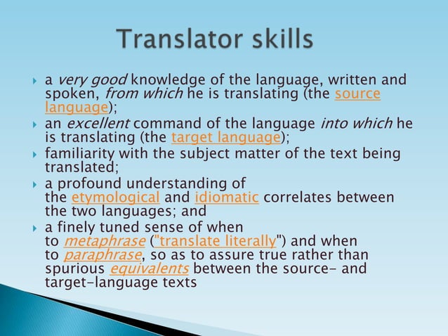 Different aspects of translation | PPTX | Internet for Beginners | Internet