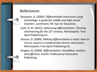 Differentation instruction workshop | PPT