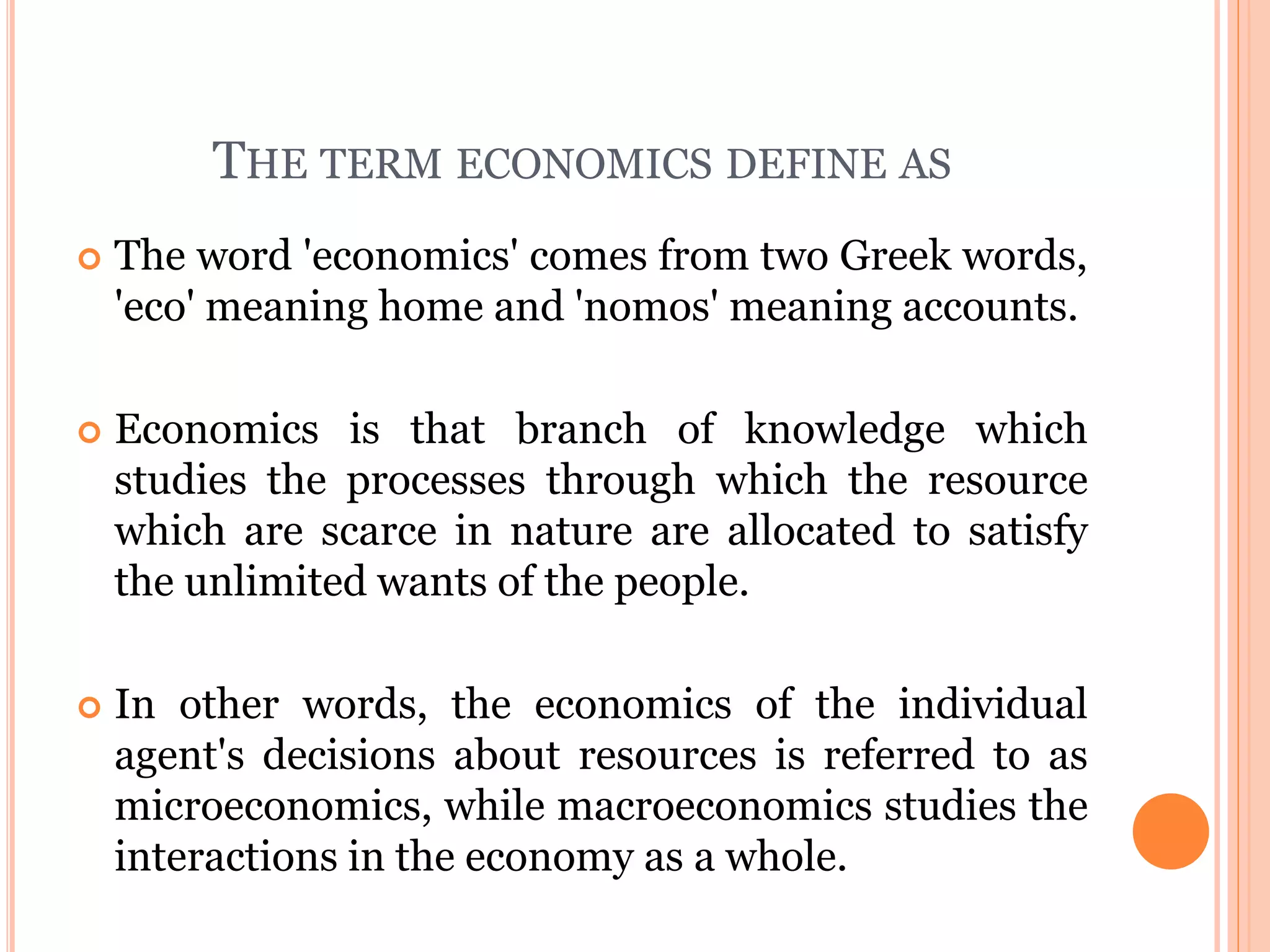 Difference between macro and micro economics | PPTX