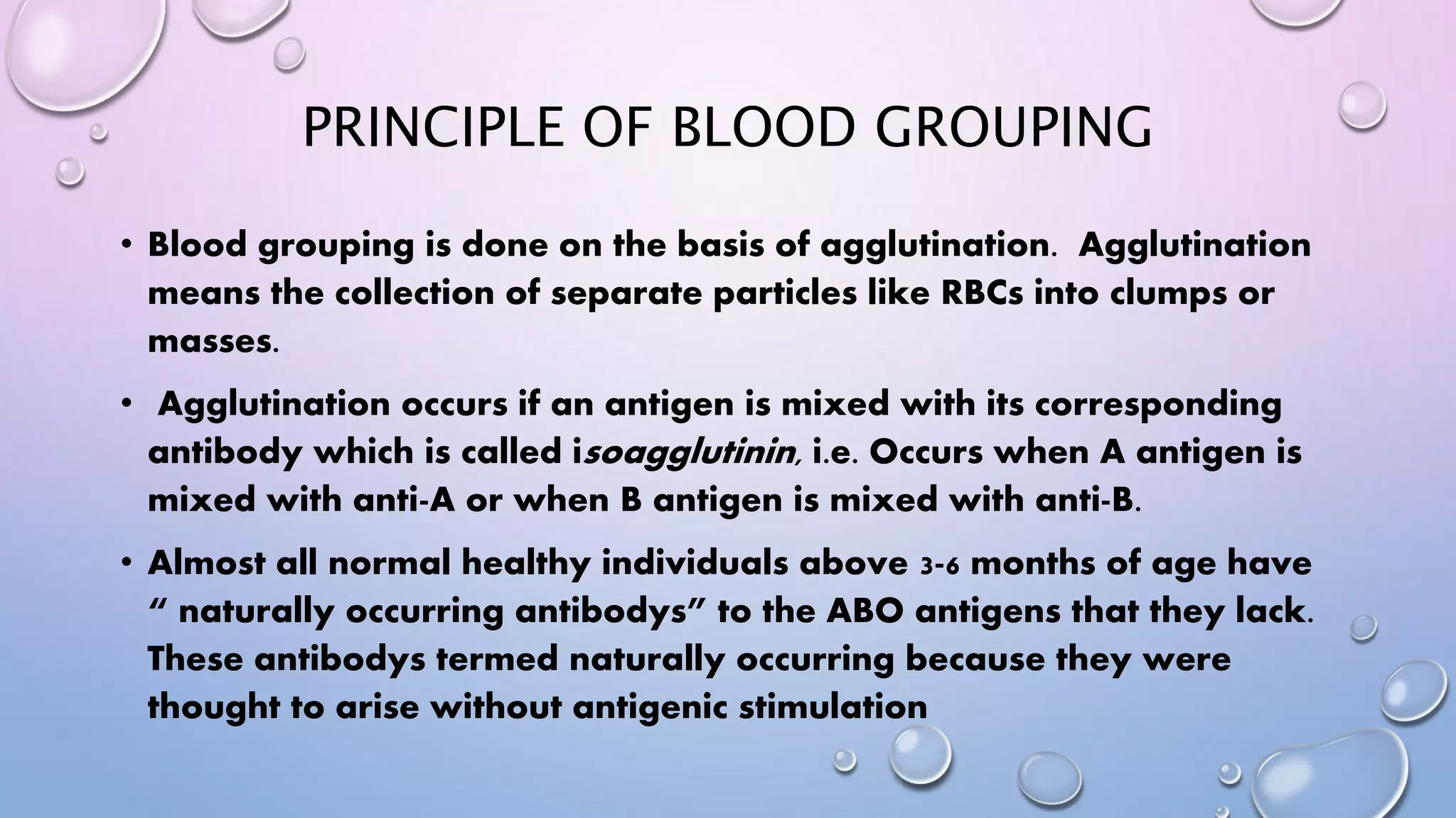 Different blood groups and their significance | PPTX