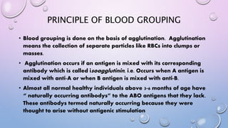 Different blood groups and their significance | PPTX