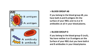 Different blood groups and their their significances.. | PPTX