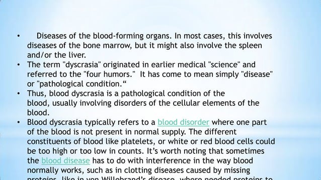Different blood tests given for bleeding disorders or blood dyscrasia | PPT