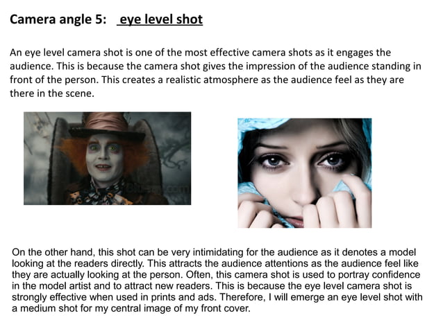 Different camer angles | PPT