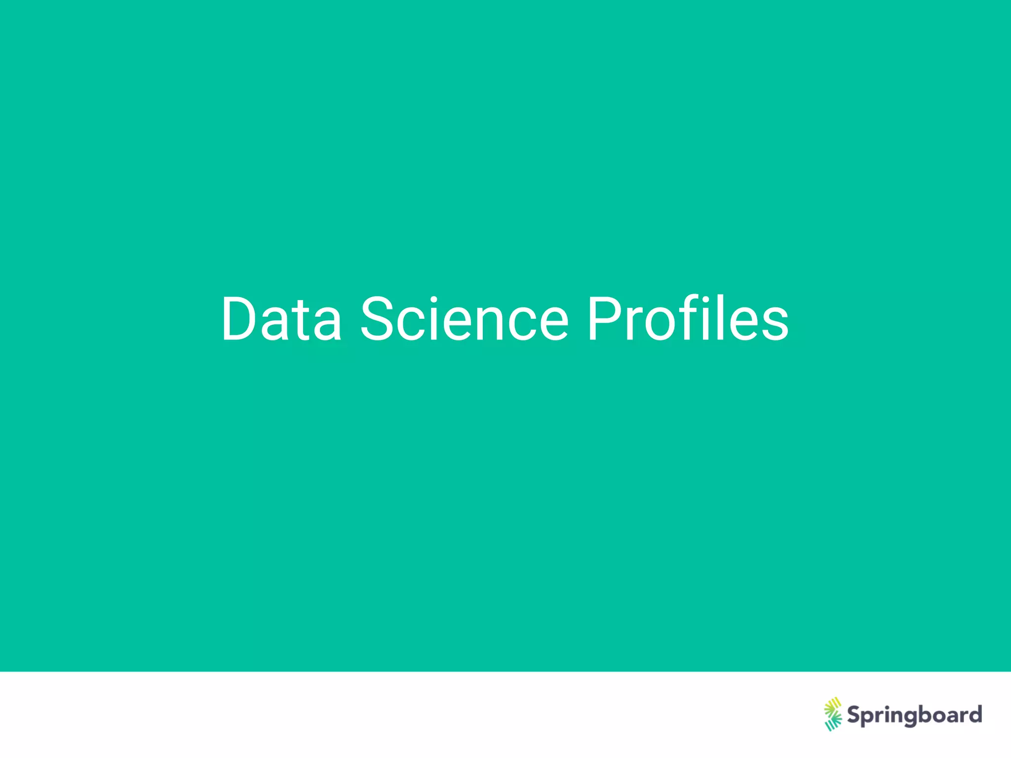 Different Career Paths in Data Science | PDF