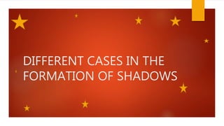 Different cases in the formation of shadows | PPTX
