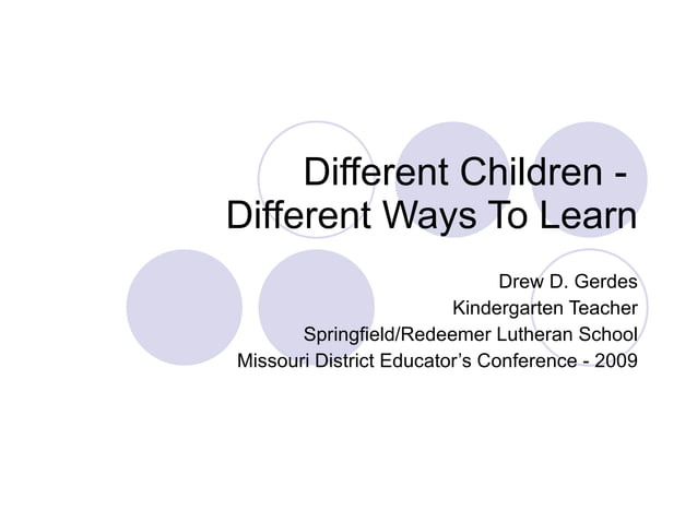 Different Children Different Instruction | PPT